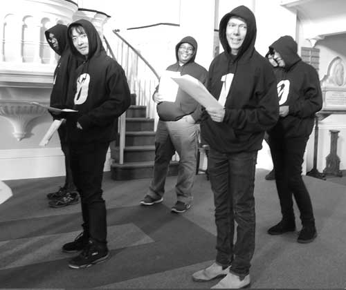 Binary Graffiti Club. An Art Project by Stanza. Working with people.